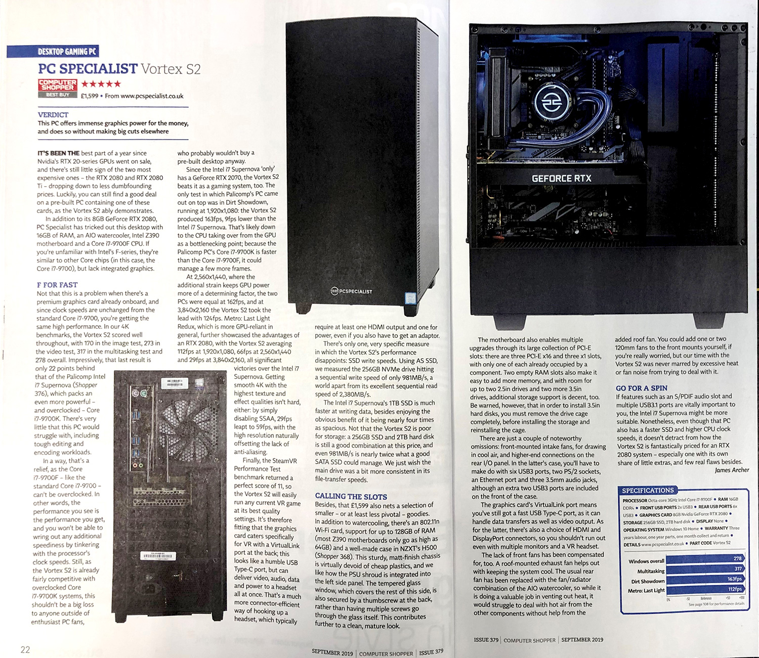 PCSPECIALIST - Award winning Desktop PC Reviews, Review PCSpecialist